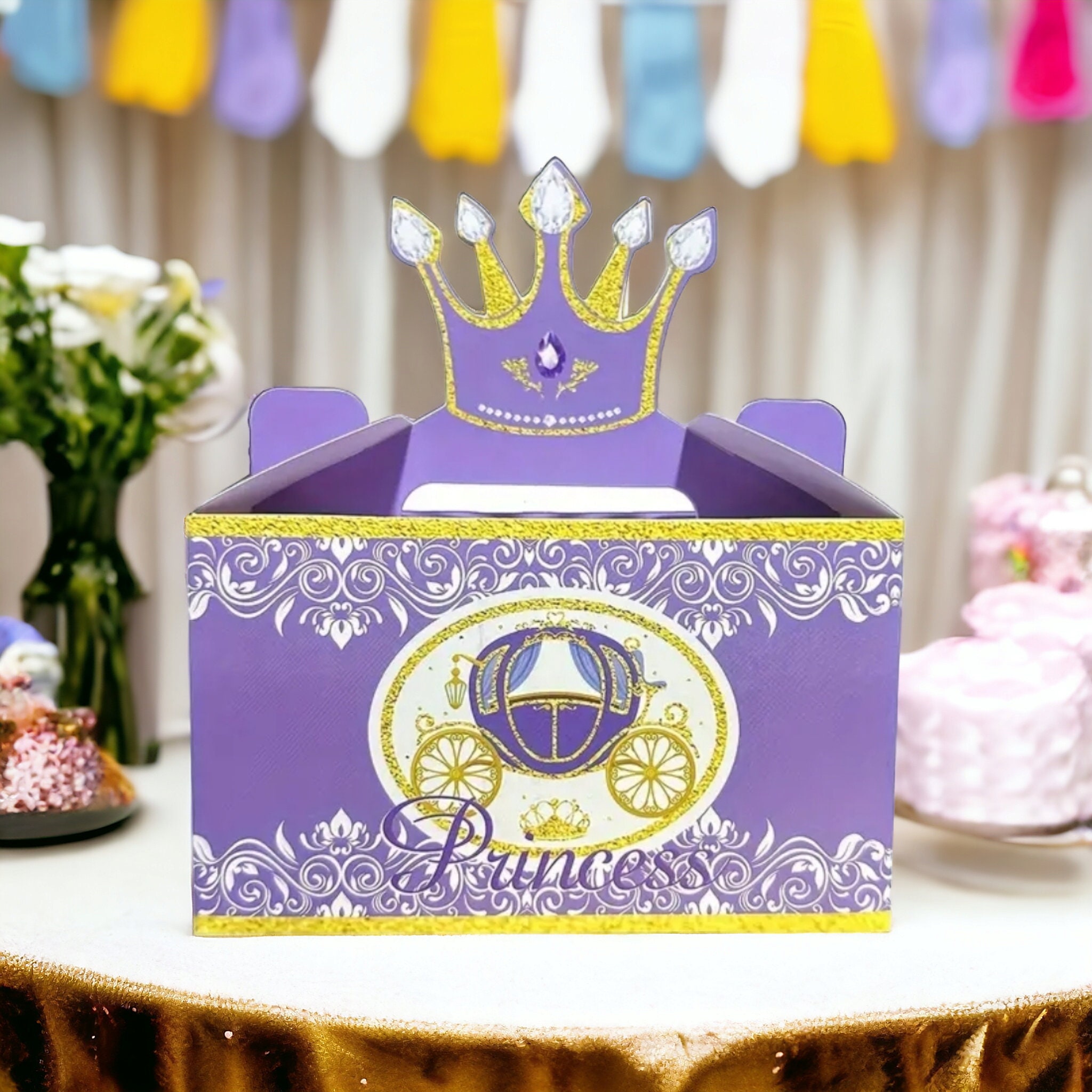 10 Pieces Princess Candy Boxes, Princess Themed Party Candy Box ...