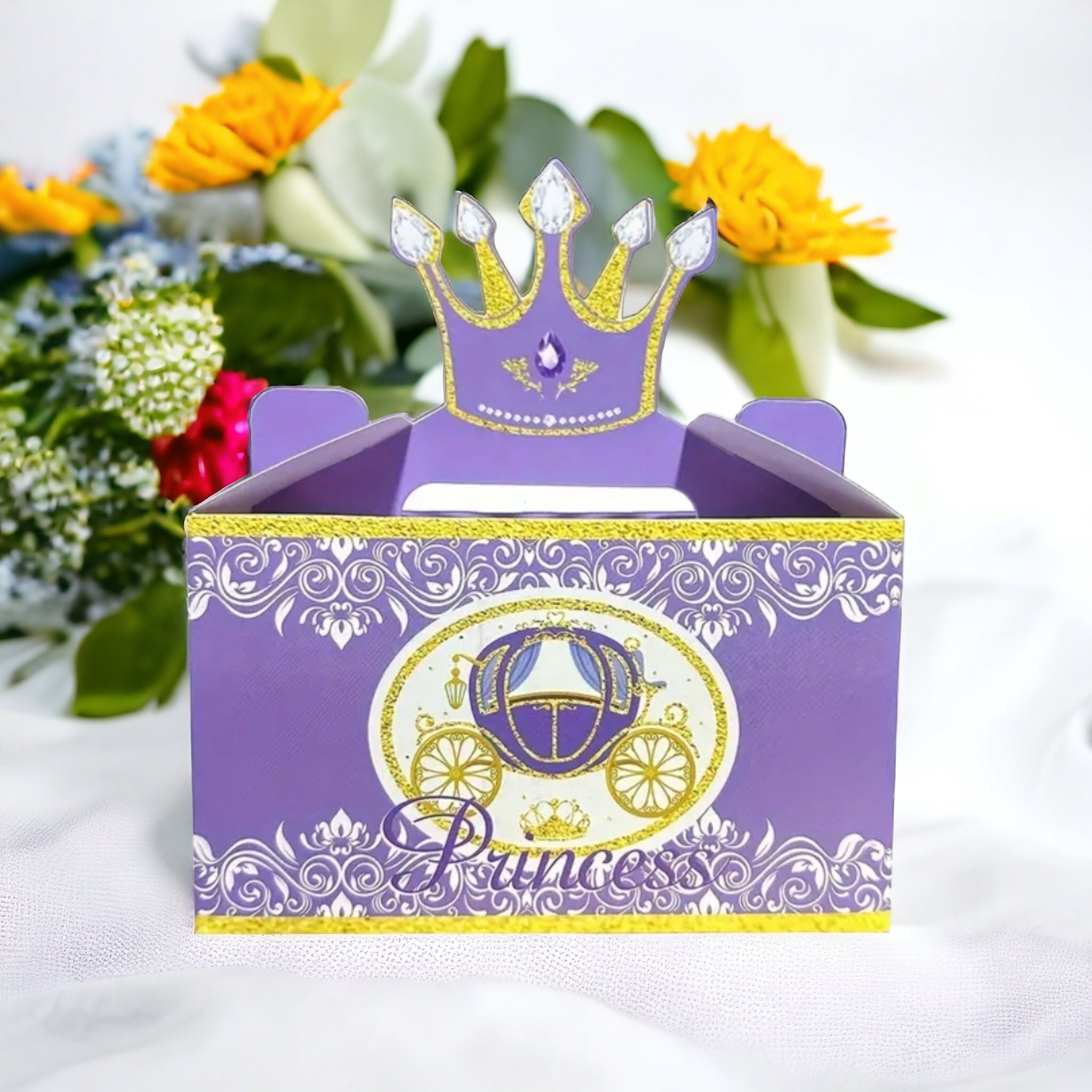 10 Pieces Princess Candy Boxes, Princess Themed Party Candy Box ...