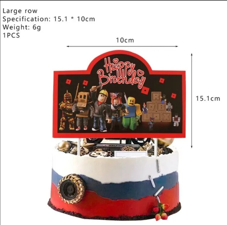 Roblox Birthday Themed Party Decoration Set, Roblox Birthday Decoration ...