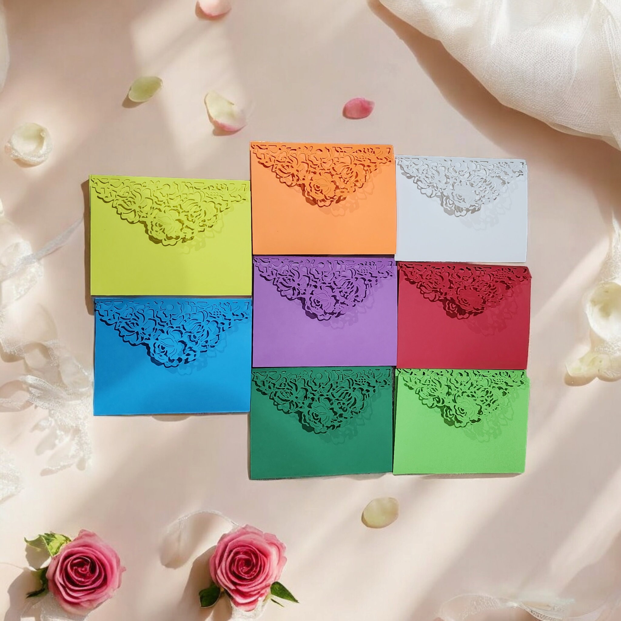 15 Complete Set Wedding Card Invitation, 4x6 Inches Wedding Party ...