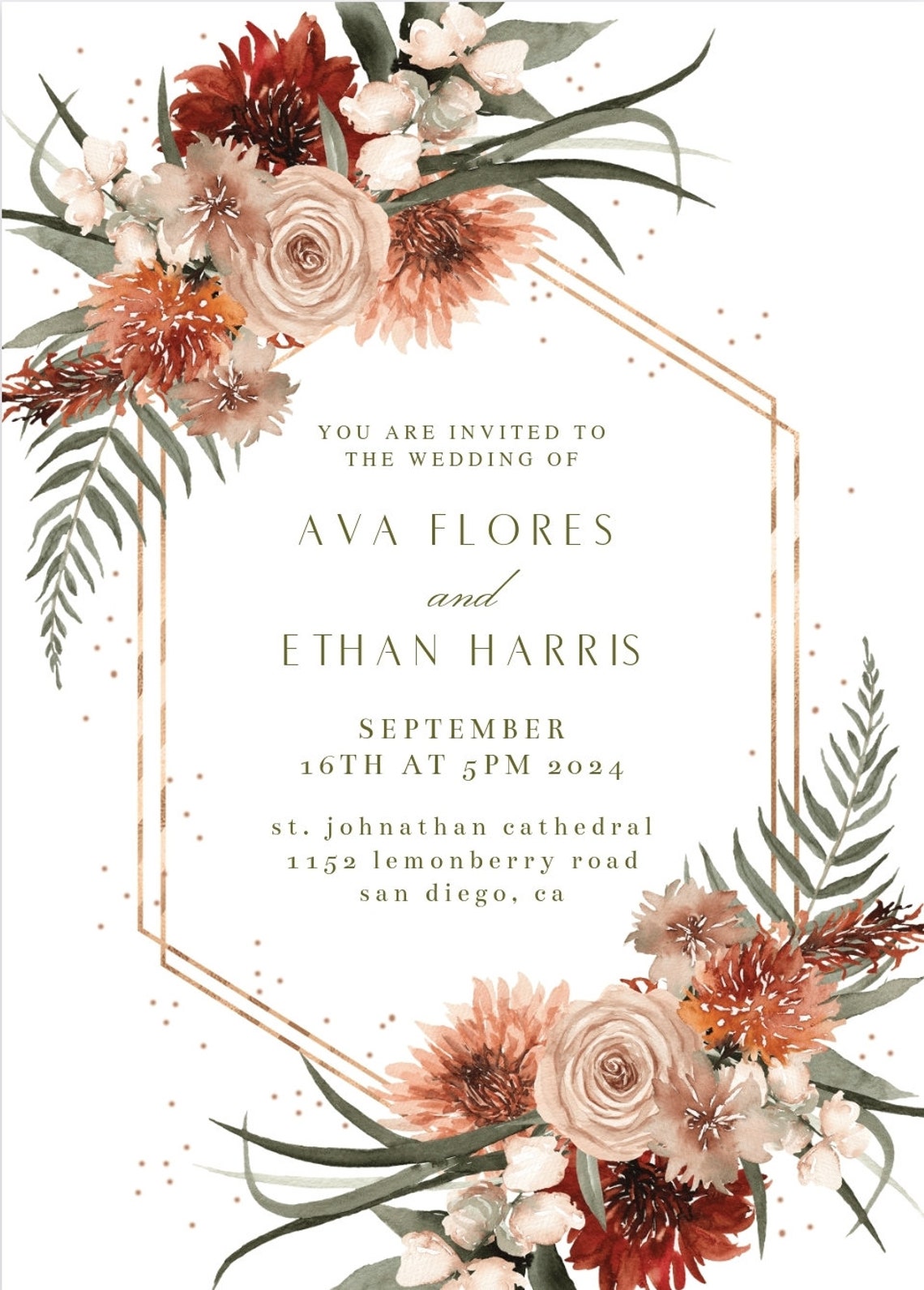 30 Pieces Wedding Invitation Card Insert 5'x7' Inches - Etsy