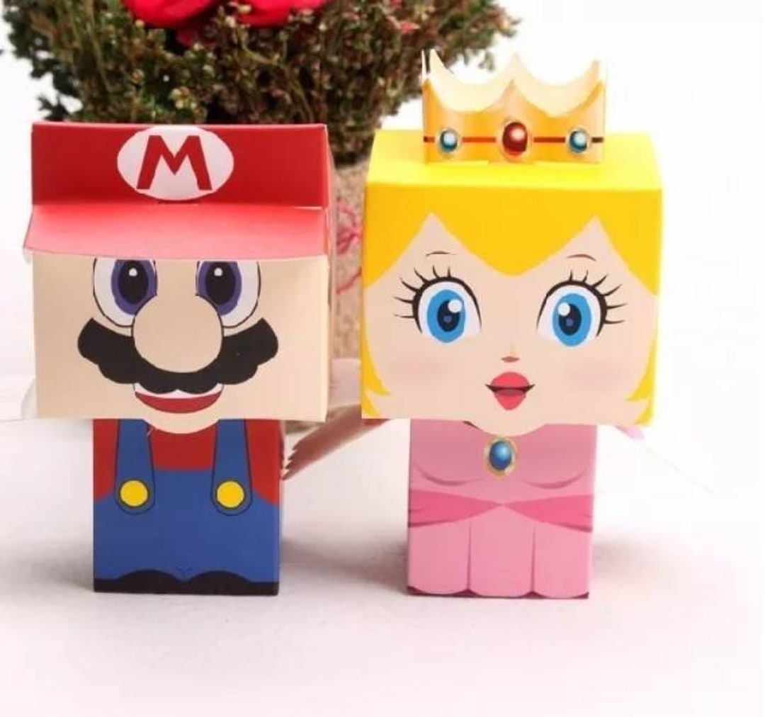 20 or 30 Pieces Super Mario Birthday Party Favor Boxes, Mario and ...