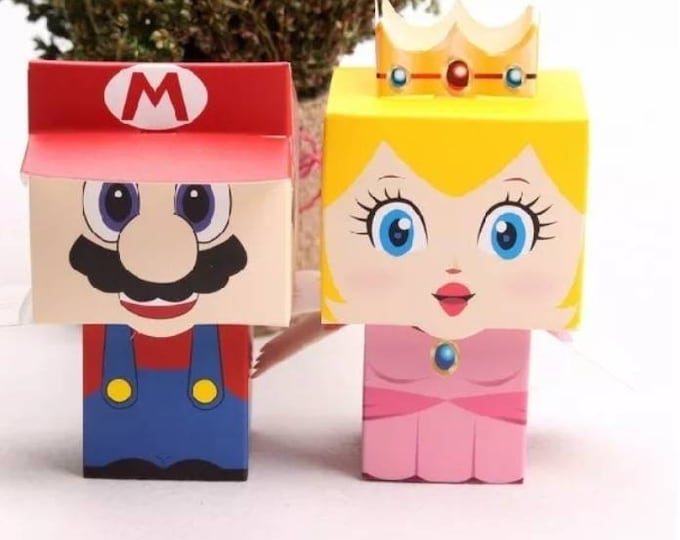 20 or 30 Pieces Super Mario Birthday Party Favor Boxes, Mario and ...