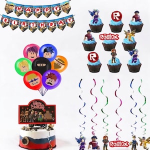 Roblox Birthday Party Favor Box, Roblox Party Supplies, Roblox Game ...