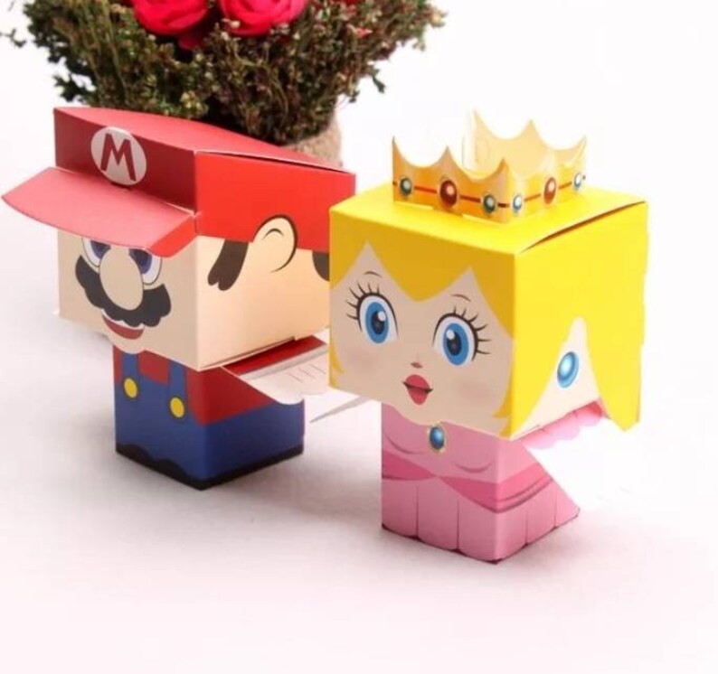 20 or 30 Pieces Super Mario Birthday Party Favor Boxes, Mario and ...