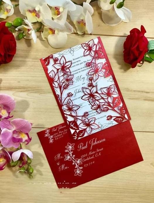 25 Wedding Invitation, Wedding Invitation Card, Wedding Party, Made to ...