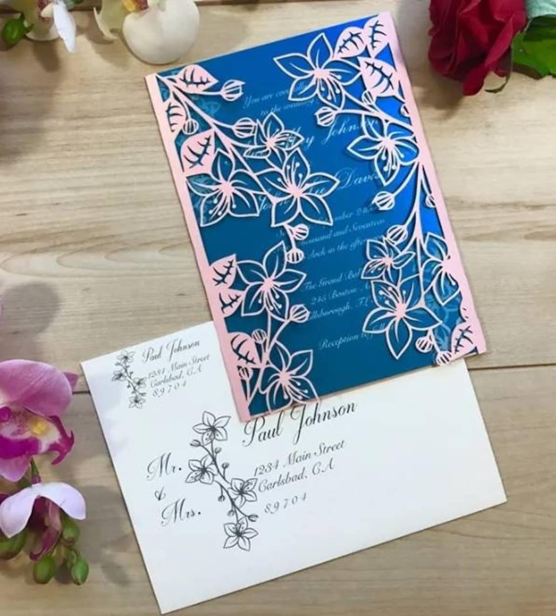 25 Wedding Invitation, Wedding Invitation Card, Wedding Party, Made to ...