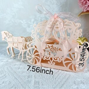 25 Pieces Horse Carriages Favor Box, 18th Birthday Favor Box, Princess ...
