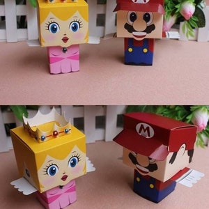 20 or 30 Pieces Super Mario Birthday Party Favor Boxes, Mario and ...