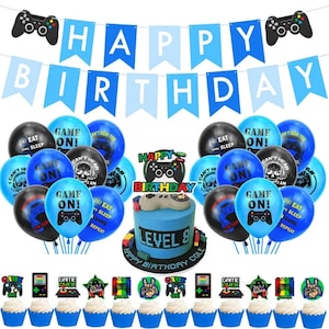 32 Pieces Set Video Games Birthday Party Set - Etsy