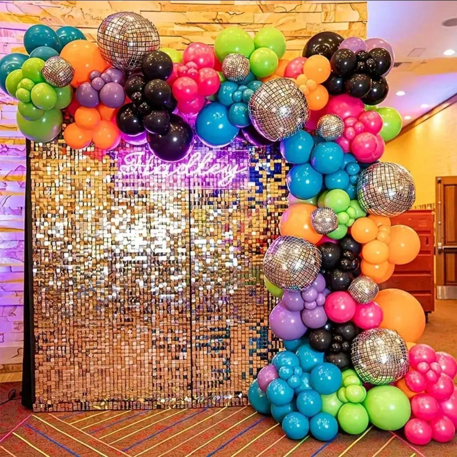 1980s Birthday Balloon Decor Set, Party Celebration - Etsy