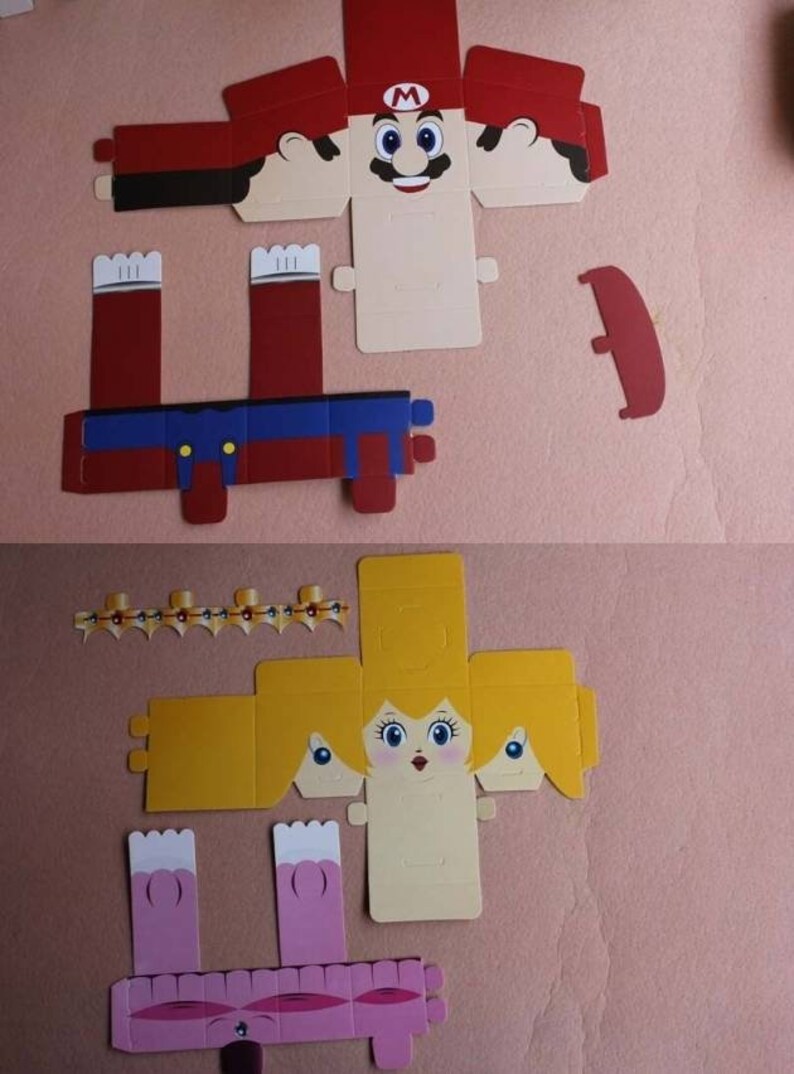 20 or 30 Pieces Super Mario Birthday Party Favor Boxes, Mario and ...