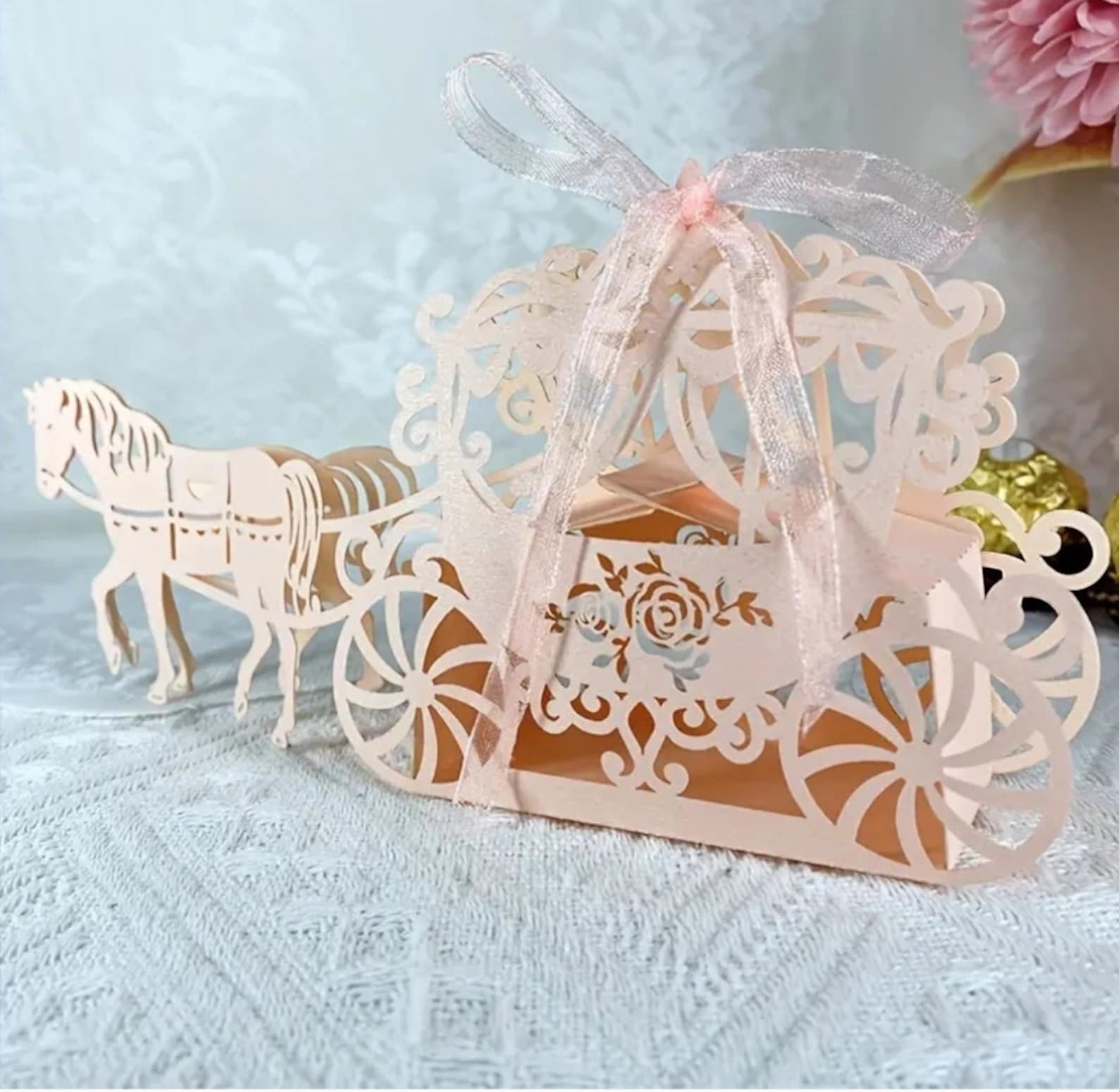 25 Pieces Horse Carriages Favor Box, 18th Birthday Favor Box, Princess ...