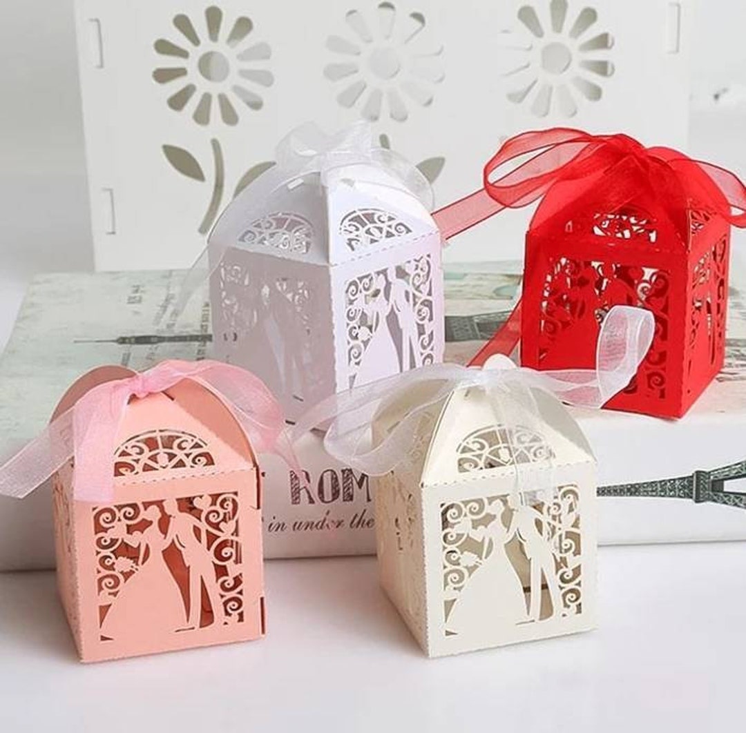 40 Wedding Favor Boxes, Wedding Favor Candy Box, Wedding Favor Gift Box ...