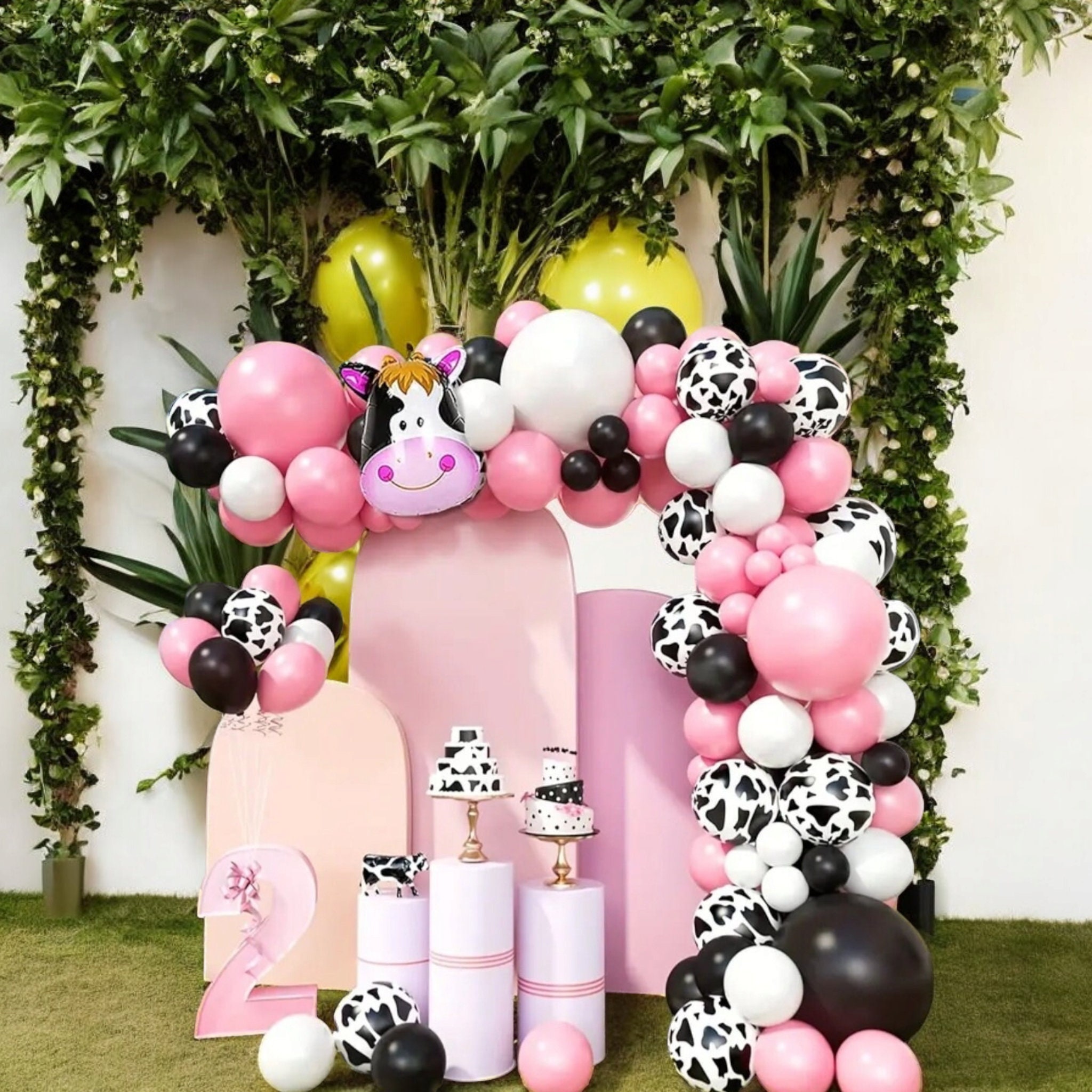 141 Pieces Fun Cow Balloon Arch Diy for Birthdays or Any Party Cow ...