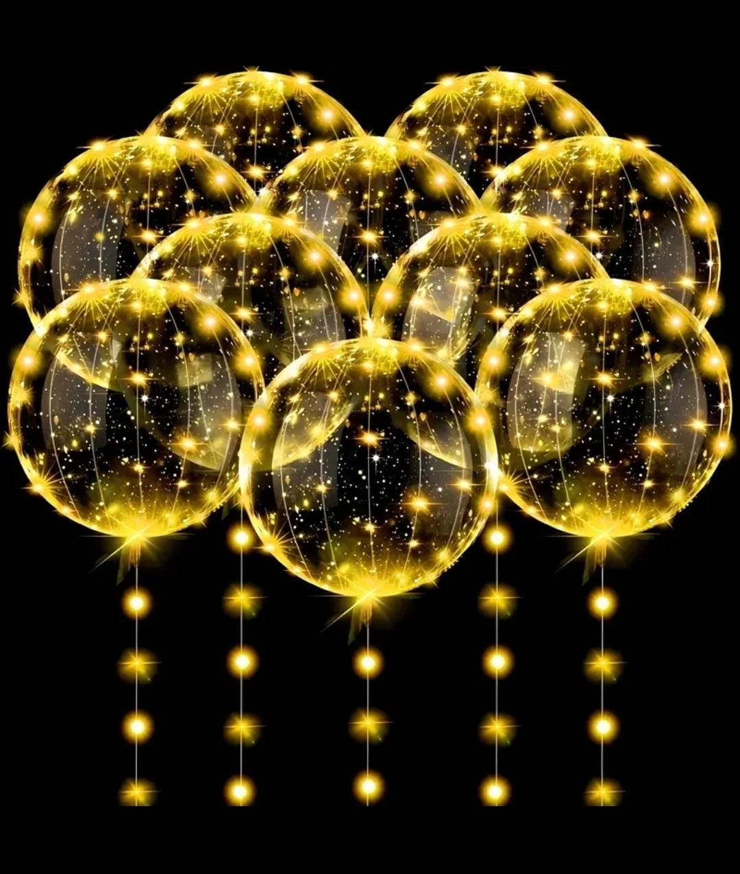 LED Light-up Wave Balls, Party Decorations (10 Sets) - Etsy
