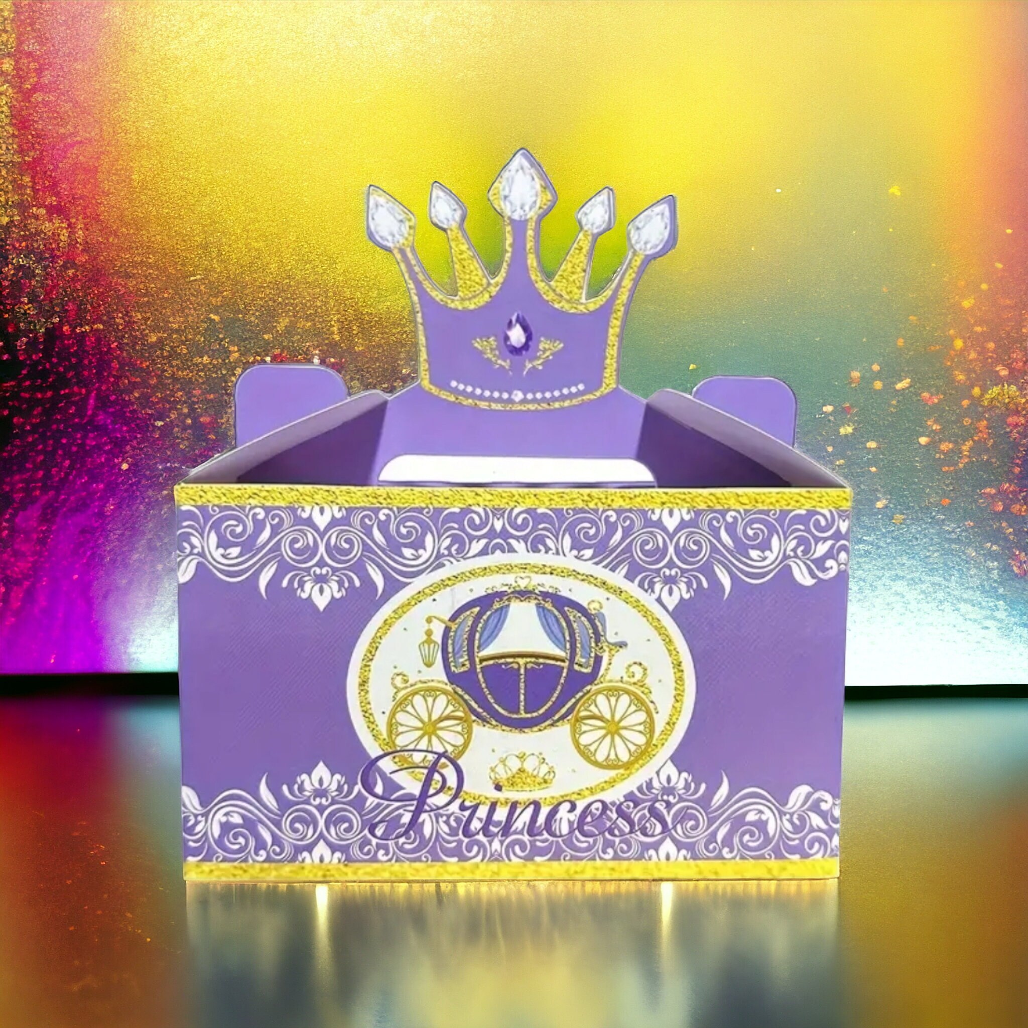 10 Pieces Princess Candy Boxes, Princess Themed Party Candy Box ...