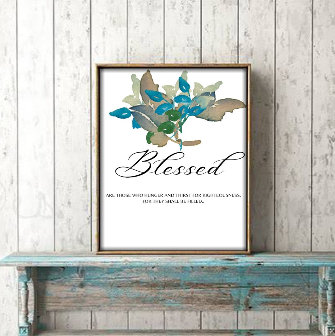 Printable Blessed Wall Art Decor Home Wall Art Digital - Etsy