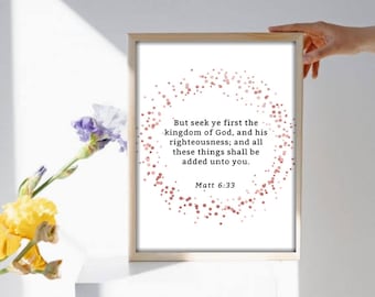 Printable Christian Bible Verse Wall Art Decor Digital - Etsy