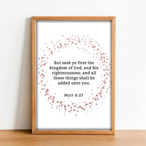 Printable Christian Bible Verse Wall Art Decor Digital Download ...
