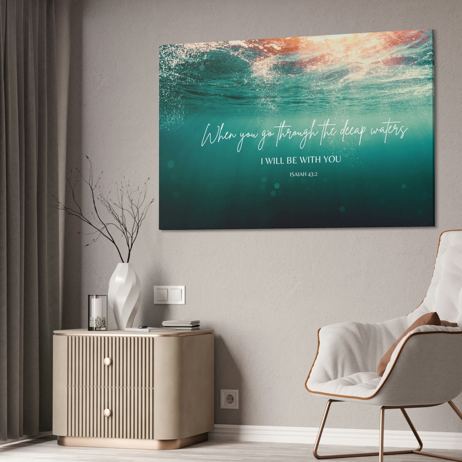 Bible Verse Canvas Wall Art Scripture Wall Art Christian Wall - Etsy