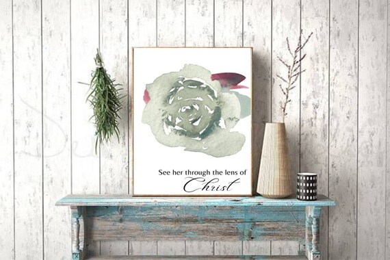 See Her Through the Lens of Christ Digital Christian Home Wall - Etsy