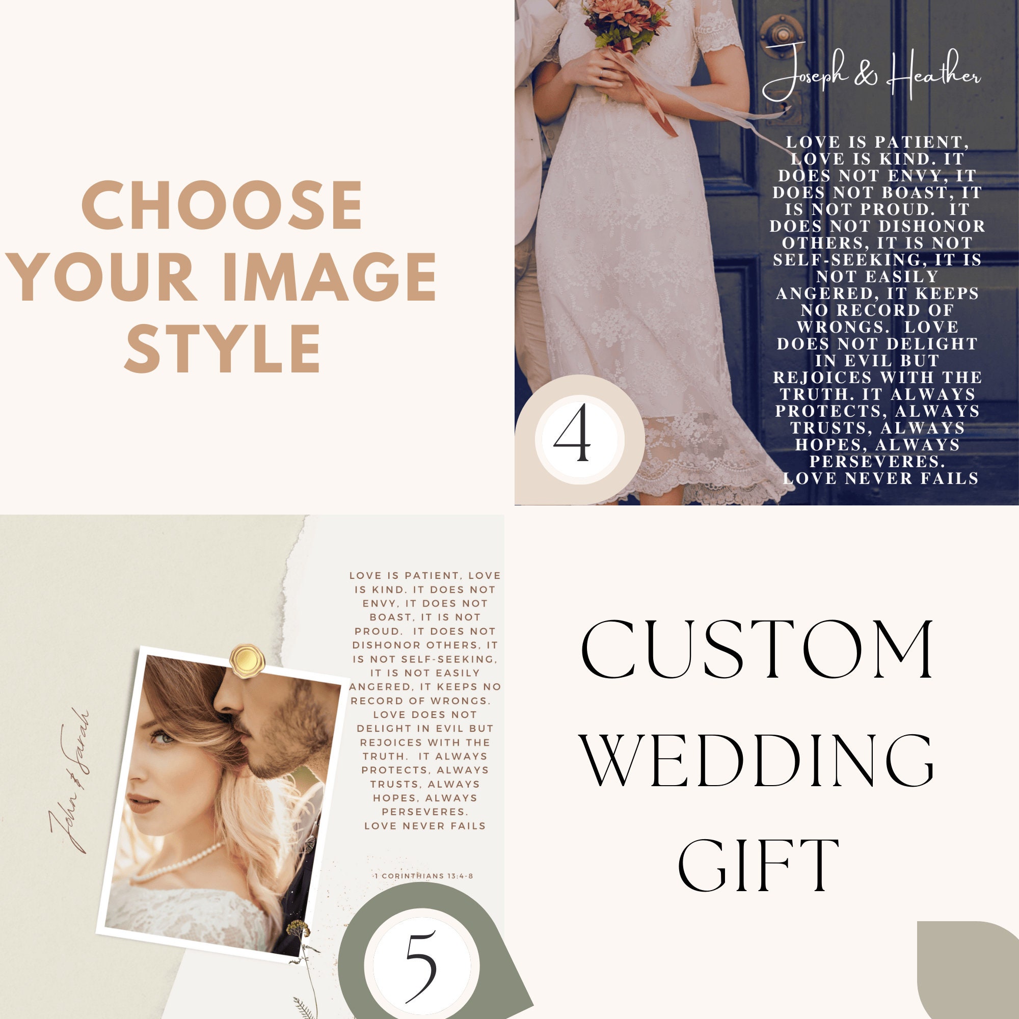 Couple Name Sign Christian Marriage Wall Art Christian - Etsy