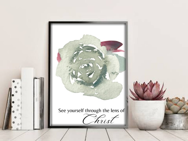 See Yourself Through the Lens of Christ Wall Art Digital - Etsy