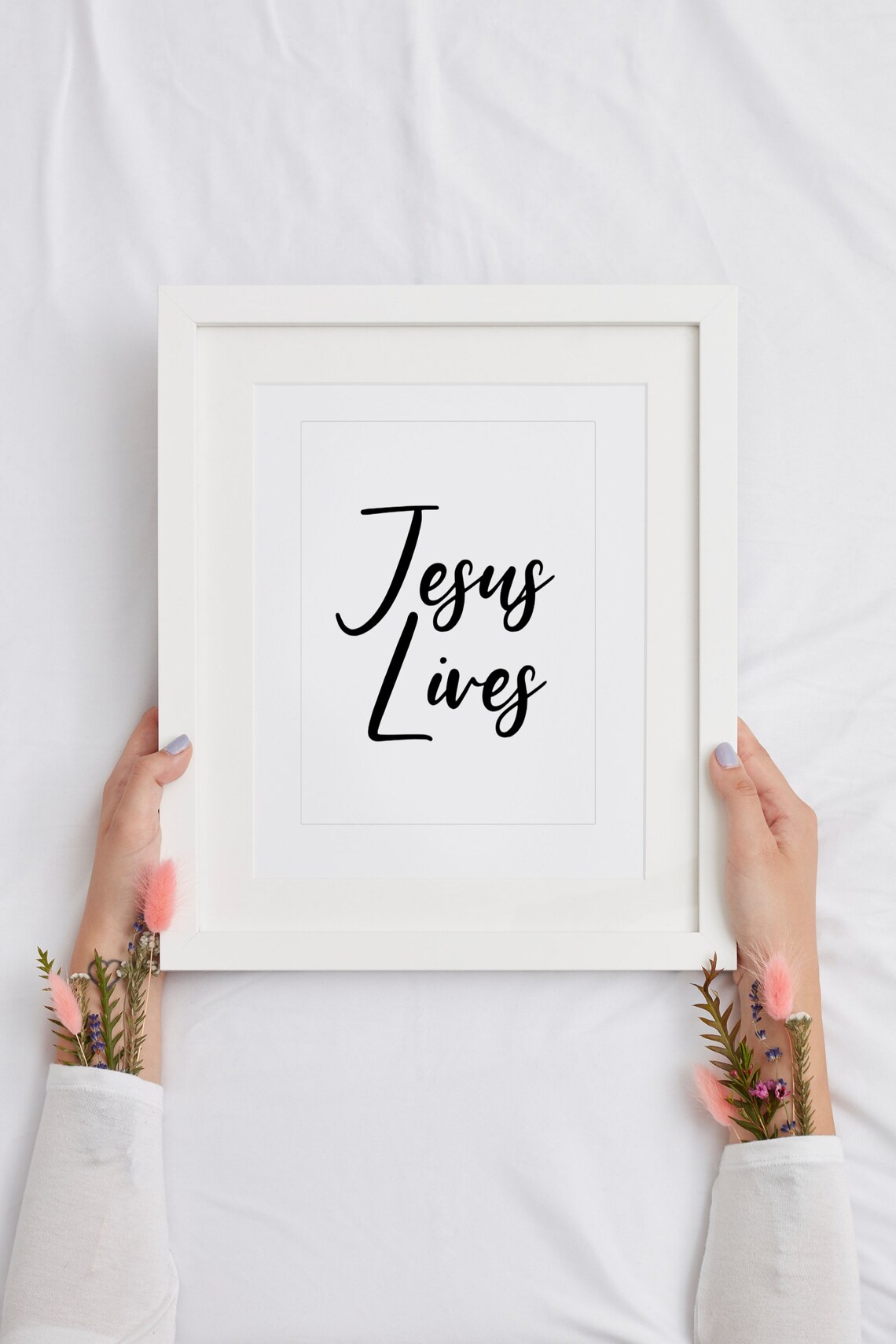 Minimalist Jesus Wall Art Print Christian Home Decor With Digital ...