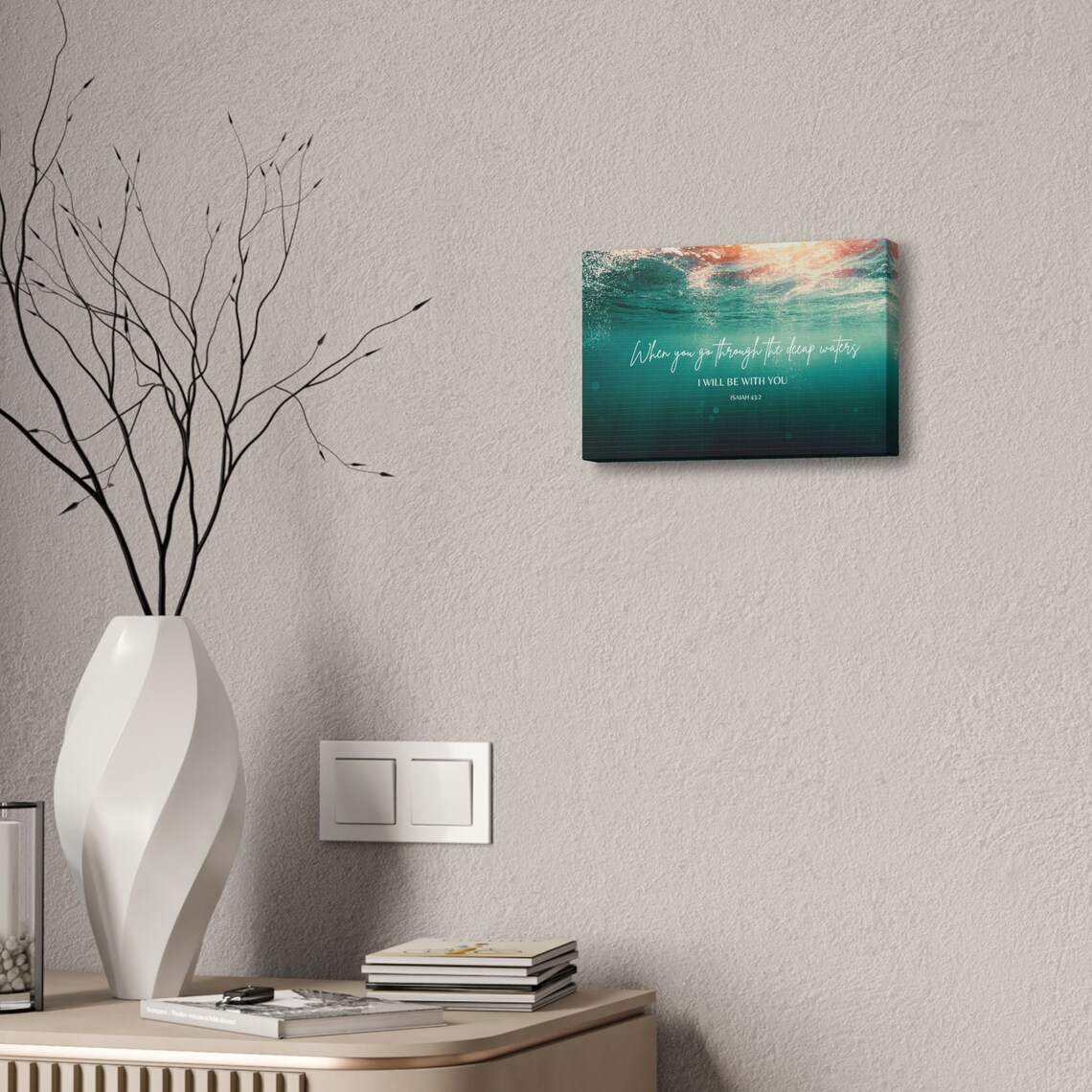 Bible Verse Canvas Wall Art Scripture Wall Art Christian Wall - Etsy