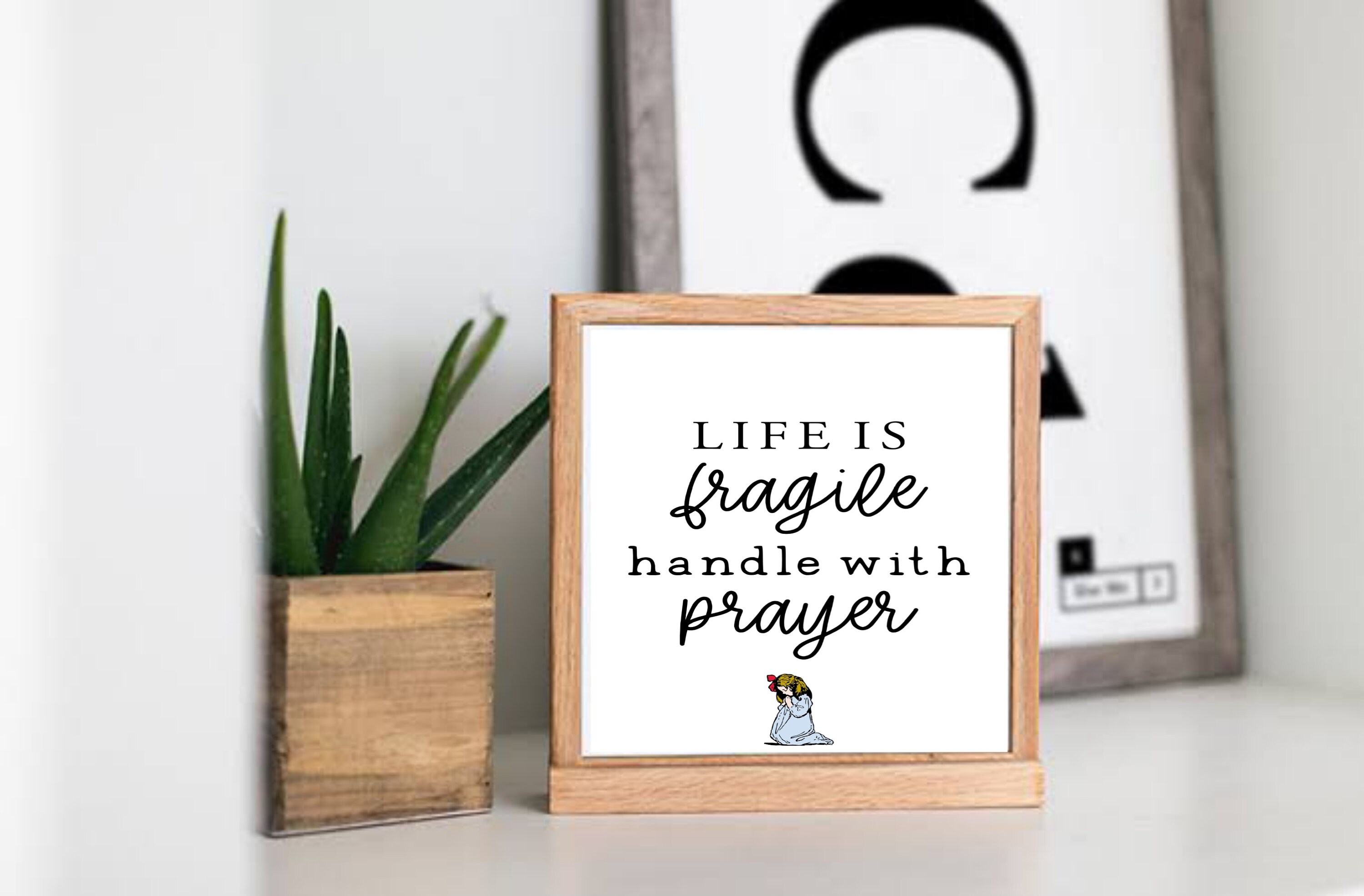 Prayer Quote Art Minimalist Digital Christ Art Nursery Wall Art ...