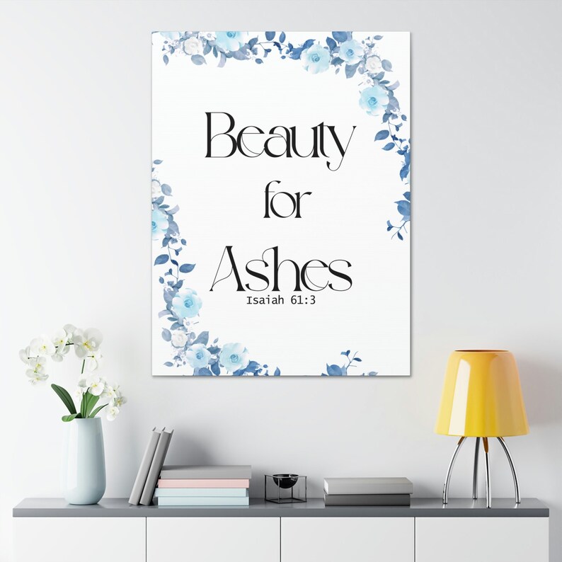 Custom Bible Verse Canvas Print for Farmhouse Decor Beauty - Etsy