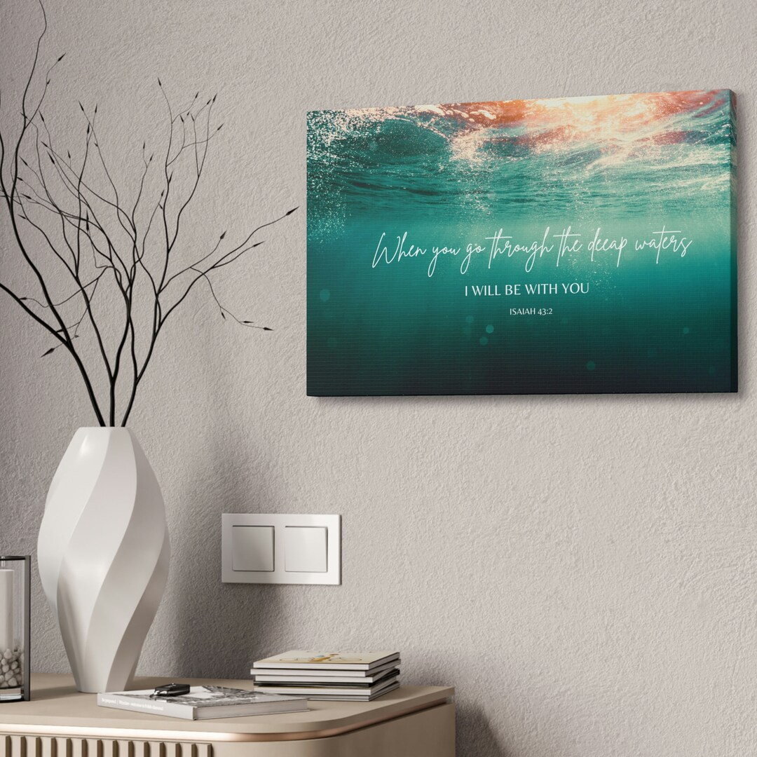 Bible Verse Canvas Wall Art Scripture Wall Art Christian Wall - Etsy