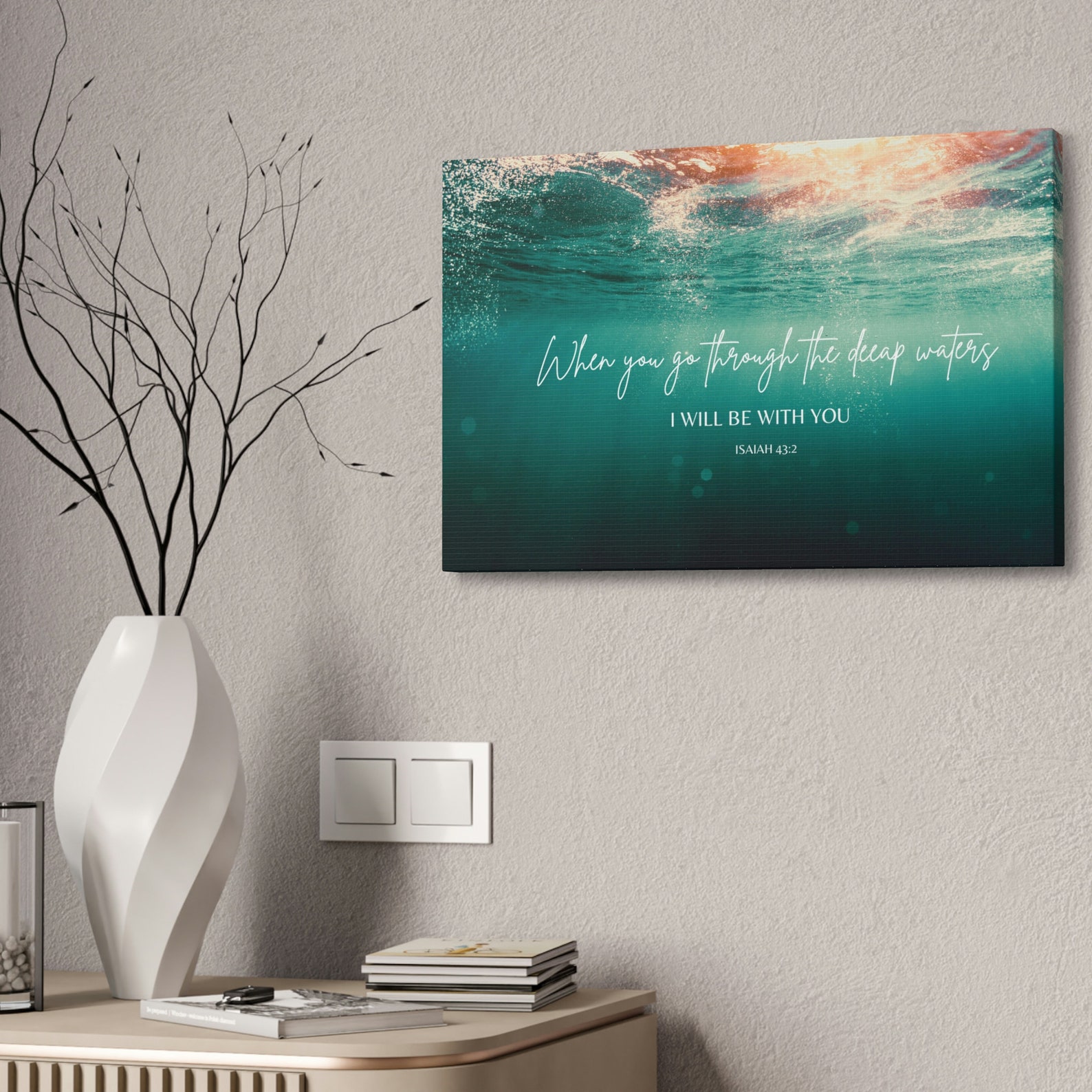 Bible Verse Canvas Wall Art Scripture Wall Art Christian Wall - Etsy