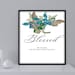 Printable Blessed Wall Art Decor Home Wall Art Digital Download ...