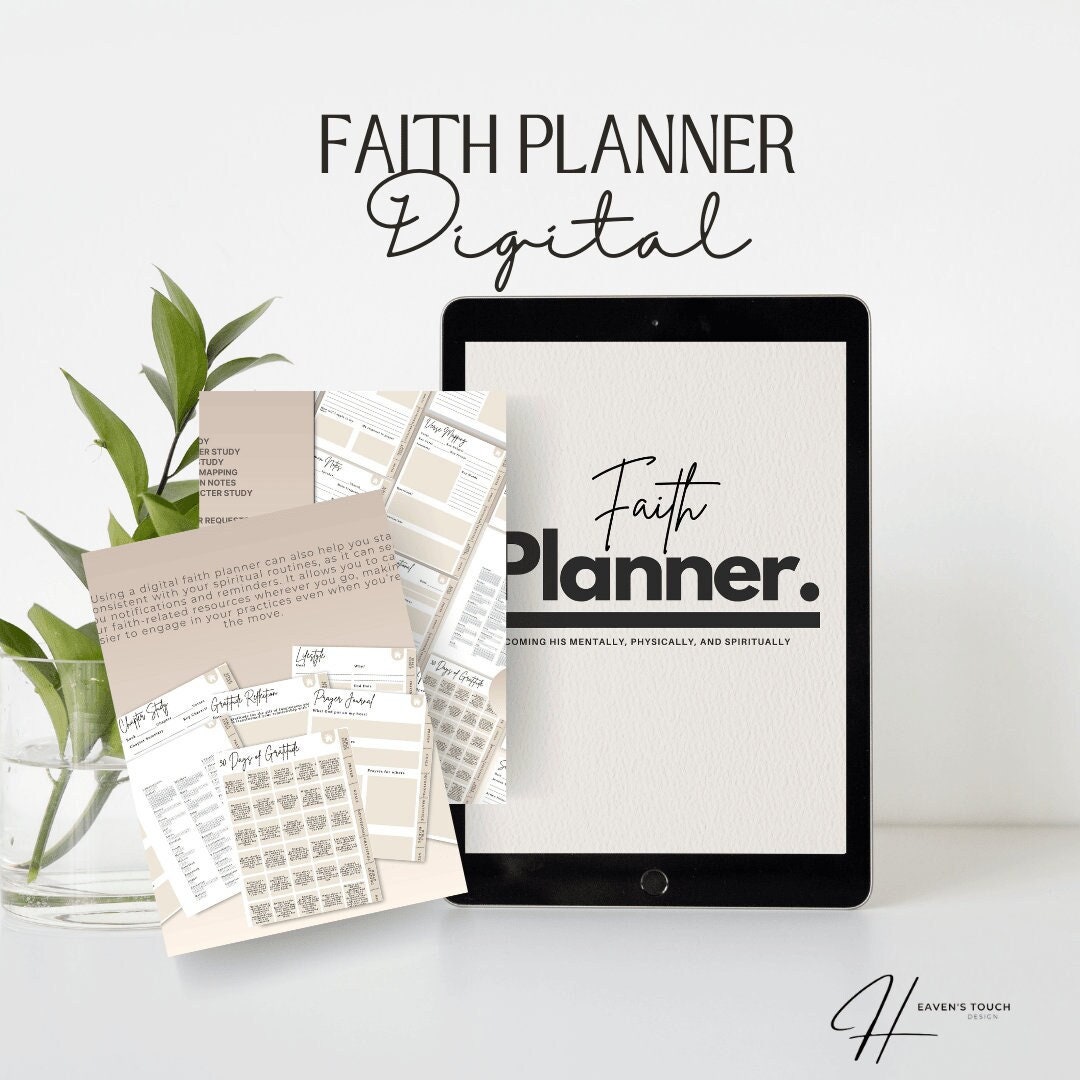 Faith Planner 2024 2025undated Daily Devotional Digital Planner 2024 ...