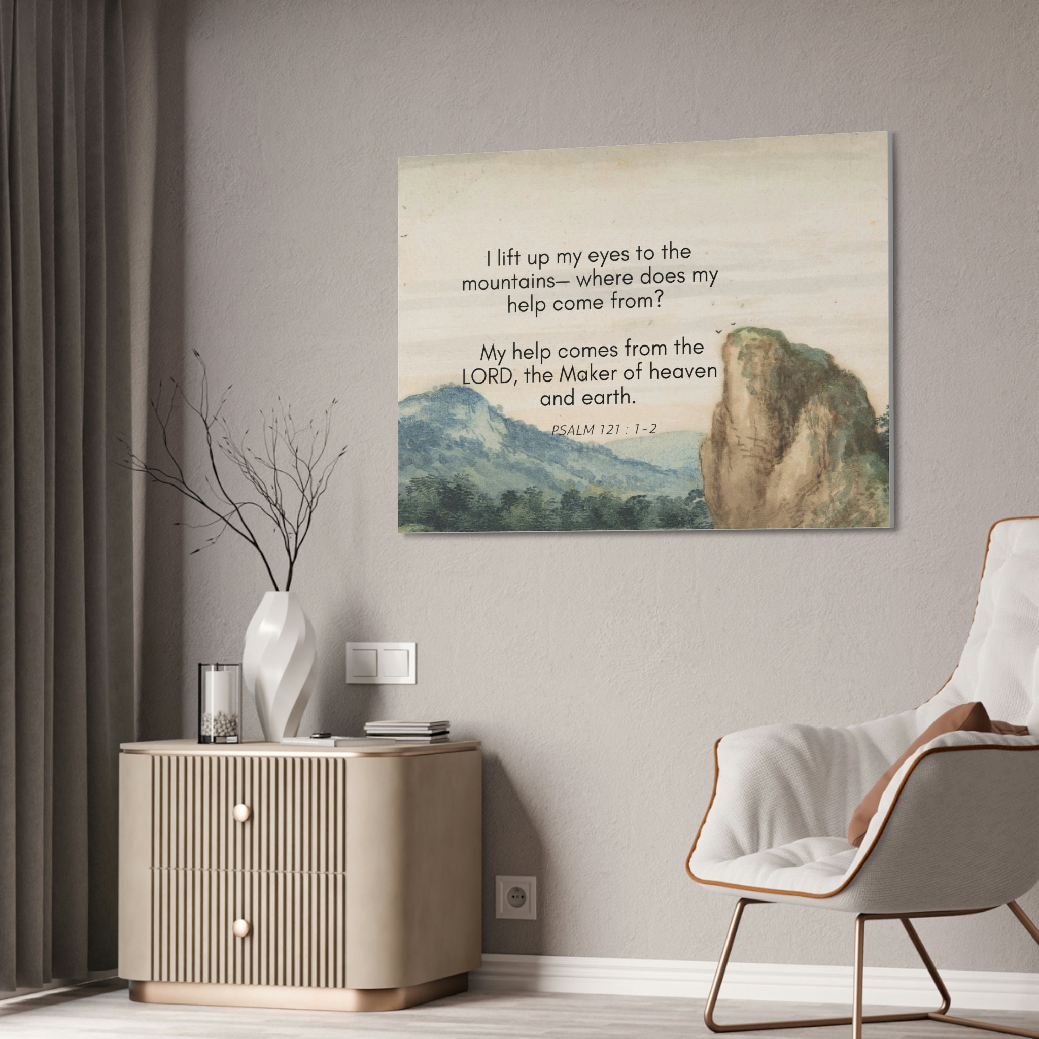 Bible Verse Farmhouse Poster Printable Psalm 121 Bible Verse - Etsy