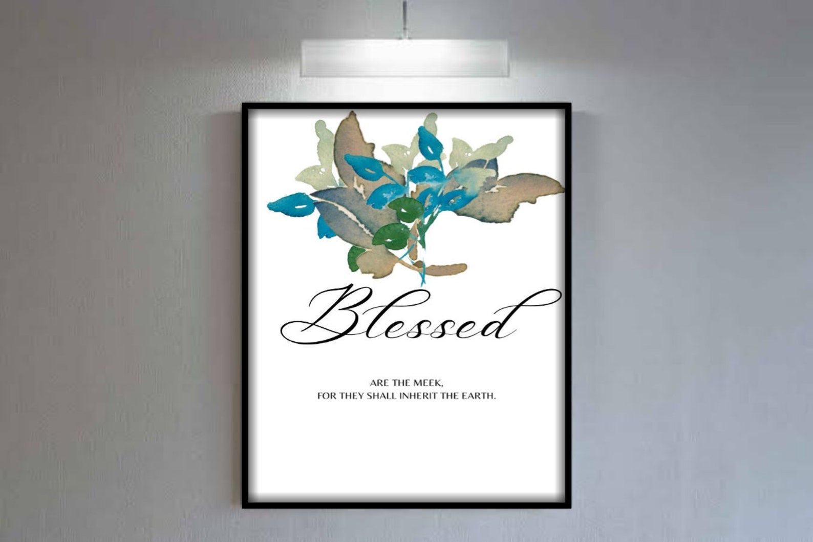 Printable Blessed Wall Art Decor Home Wall Art Digital - Etsy