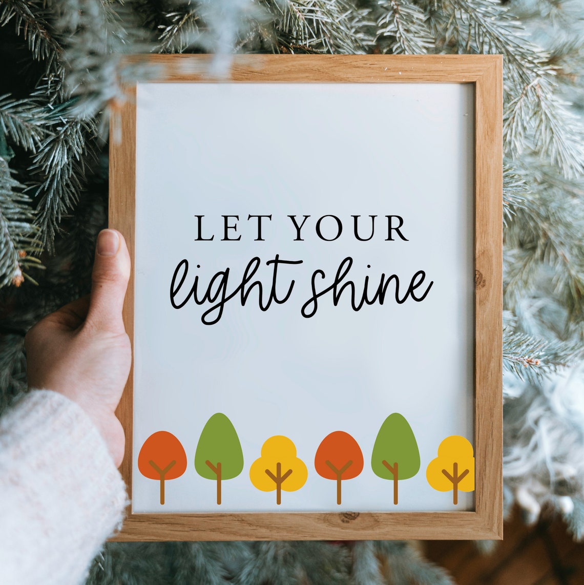 Instant Download Let Your Light Shine Wall Art Printable Christian Wall ...