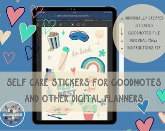 Self Care Stickers for Goodnotes Pdfs and Planners Gratitude - Etsy