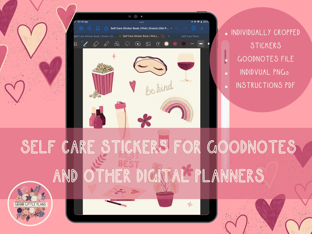 Self Care Stickers for Goodnotes Pdfs and Planners | Gratitude ...