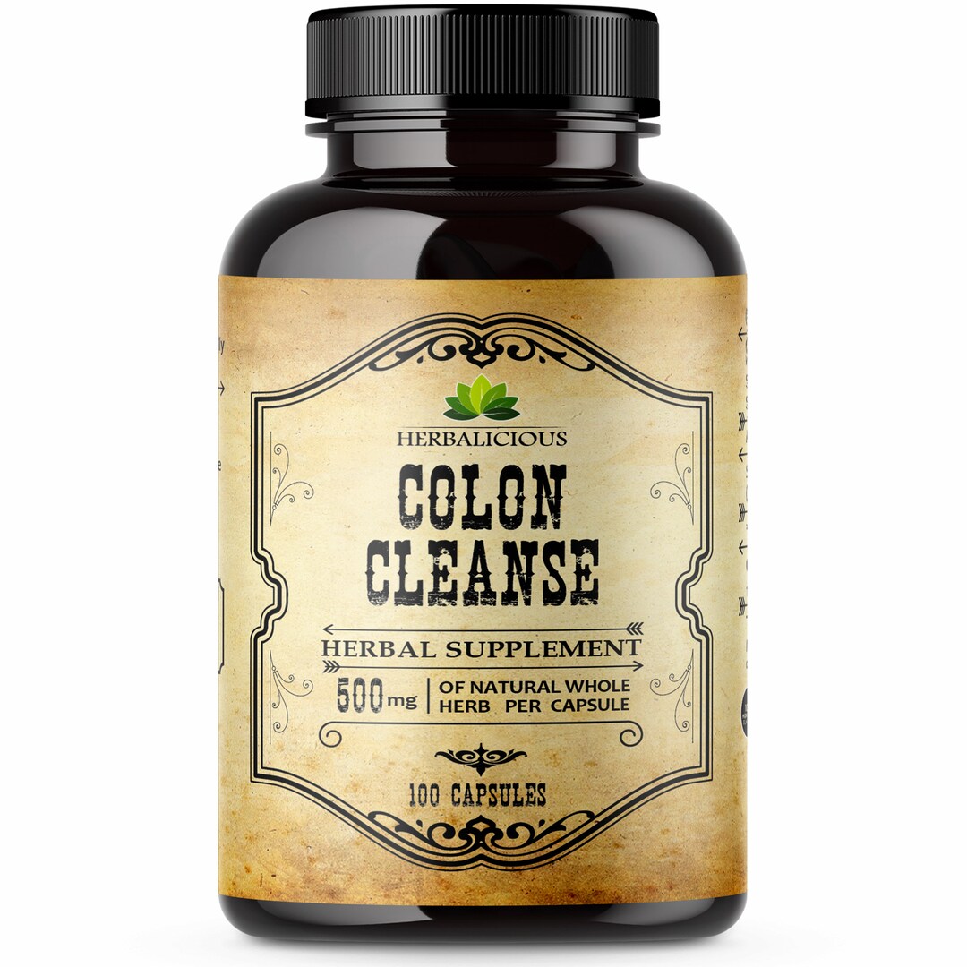 Colon Cleanse 100 Capsules Color Cleanser Dietary Supplement All ...