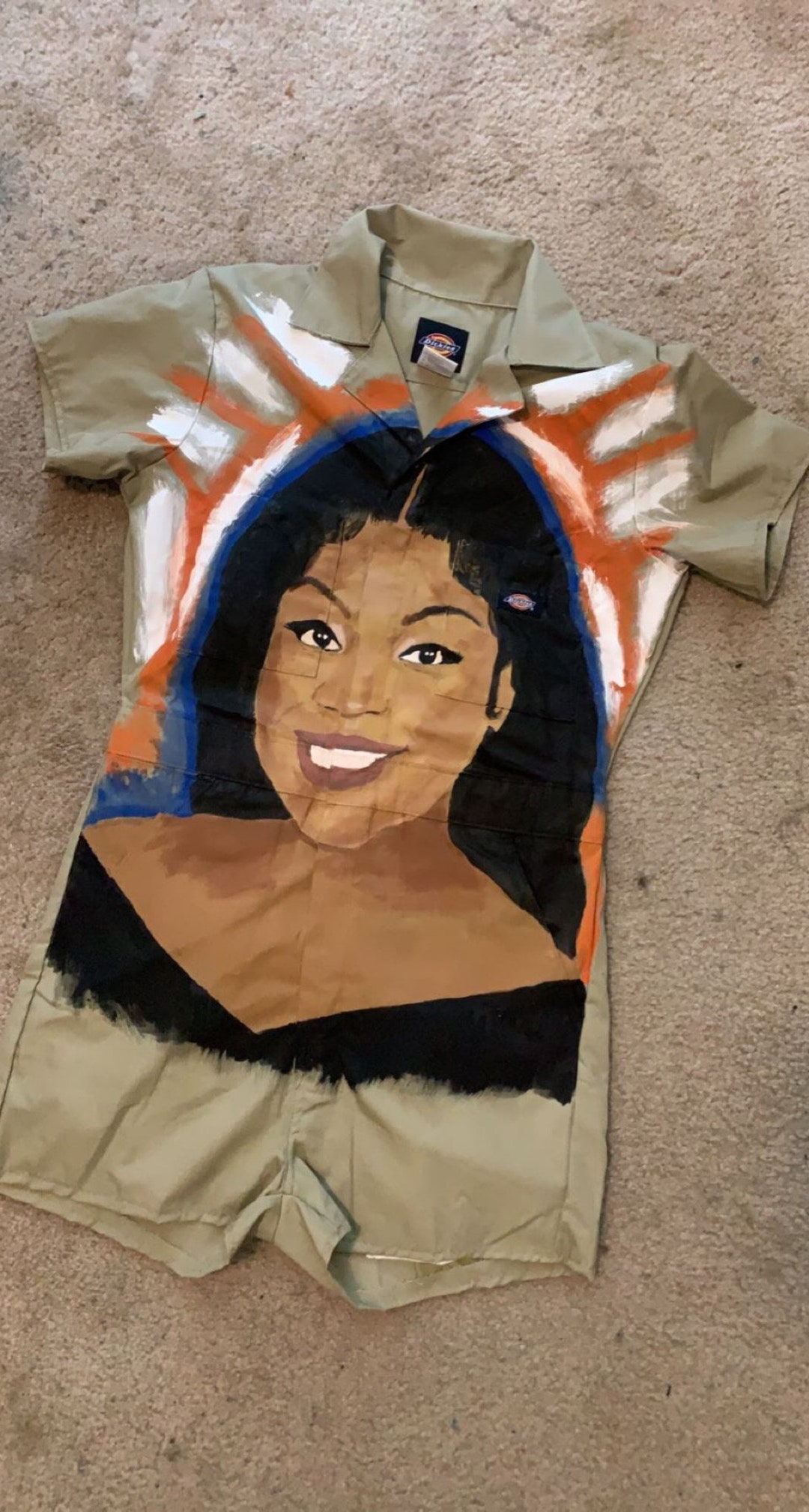 Hand Painted Portrait Dickies - Etsy