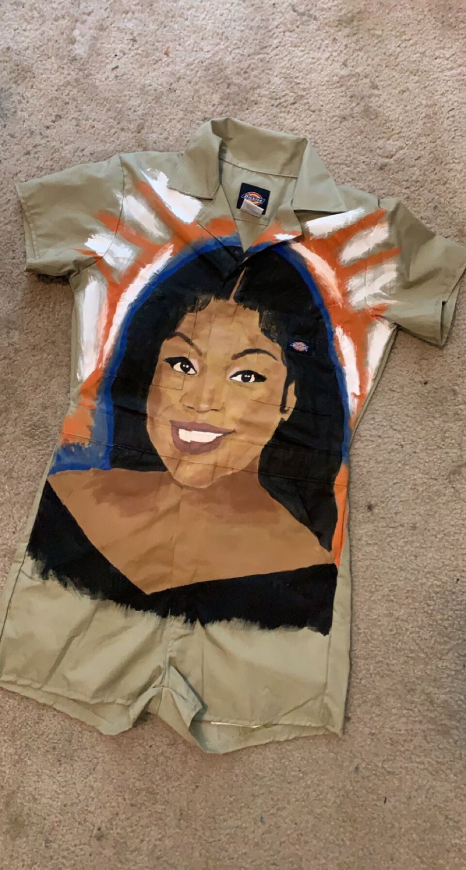 Hand Painted Portrait Dickies - Etsy