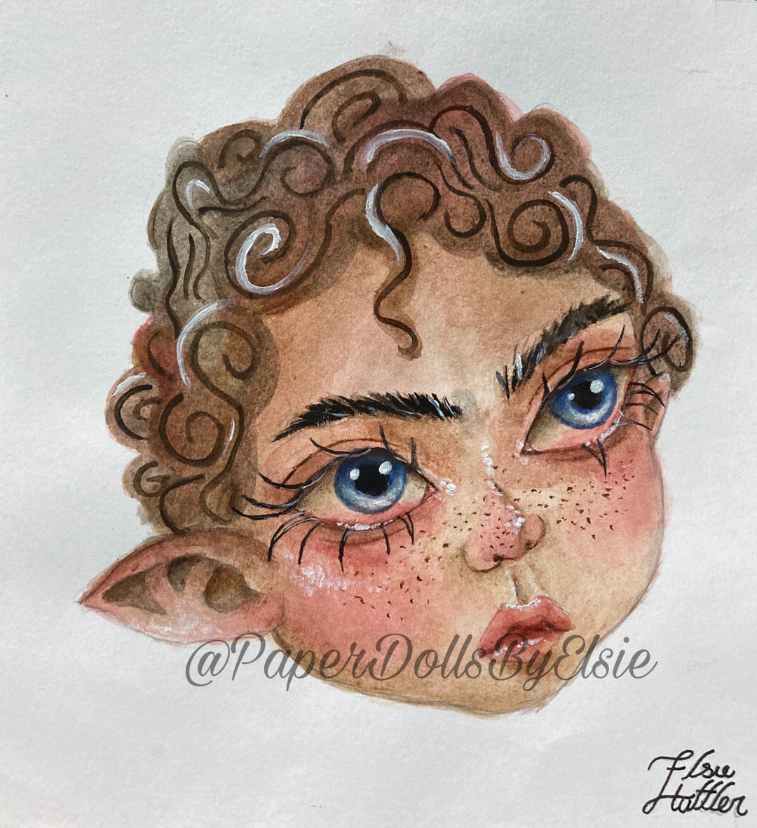 Pixie Painting Original Art Print Elf Illustration Watercolour - Etsy