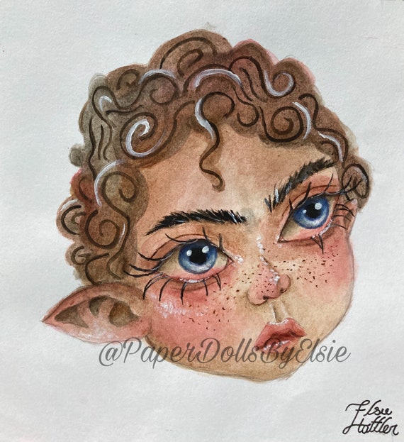 Pixie Painting Original Art Print Elf Illustration - Etsy
