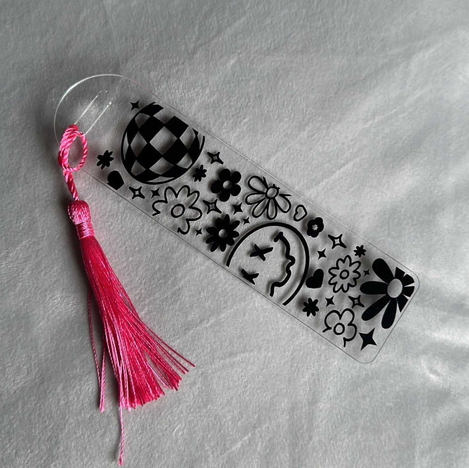 Funky Acrylic Bookmark Retro Bookmark Bookmark - Etsy