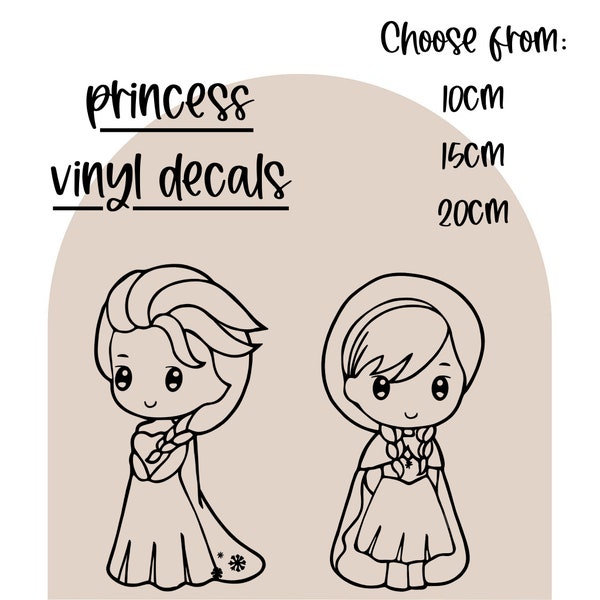 Princess Wall Decals - Etsy UK