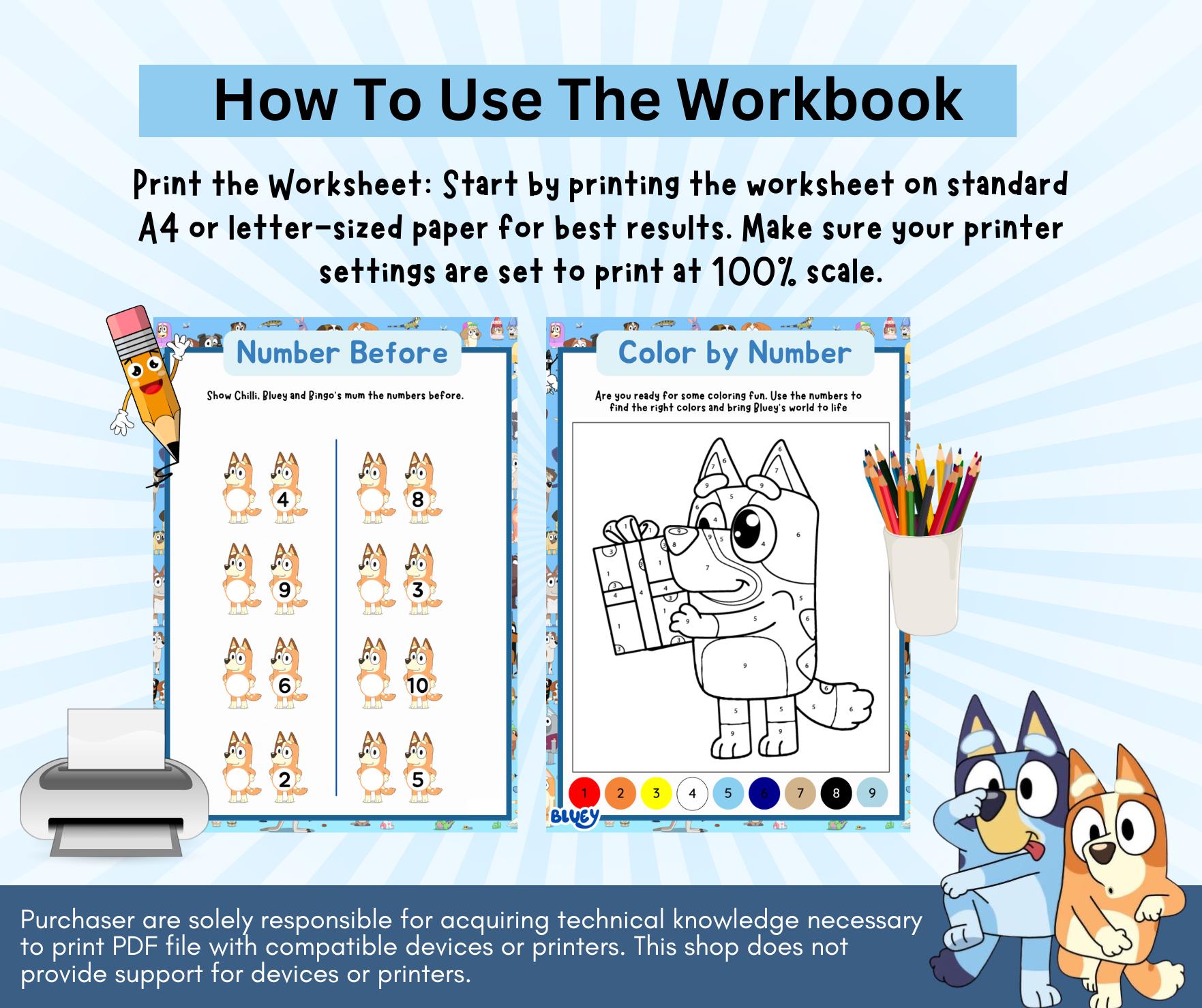 Bluey Busy Book Adventure for Little Explorer, Digital and Printable - Etsy