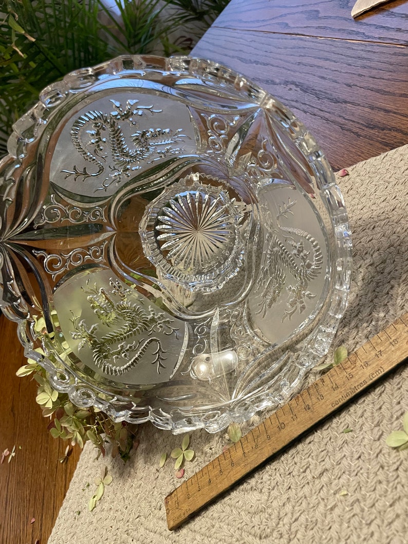 Hofbauer Lead Crystal Dragon Bowl - Etsy